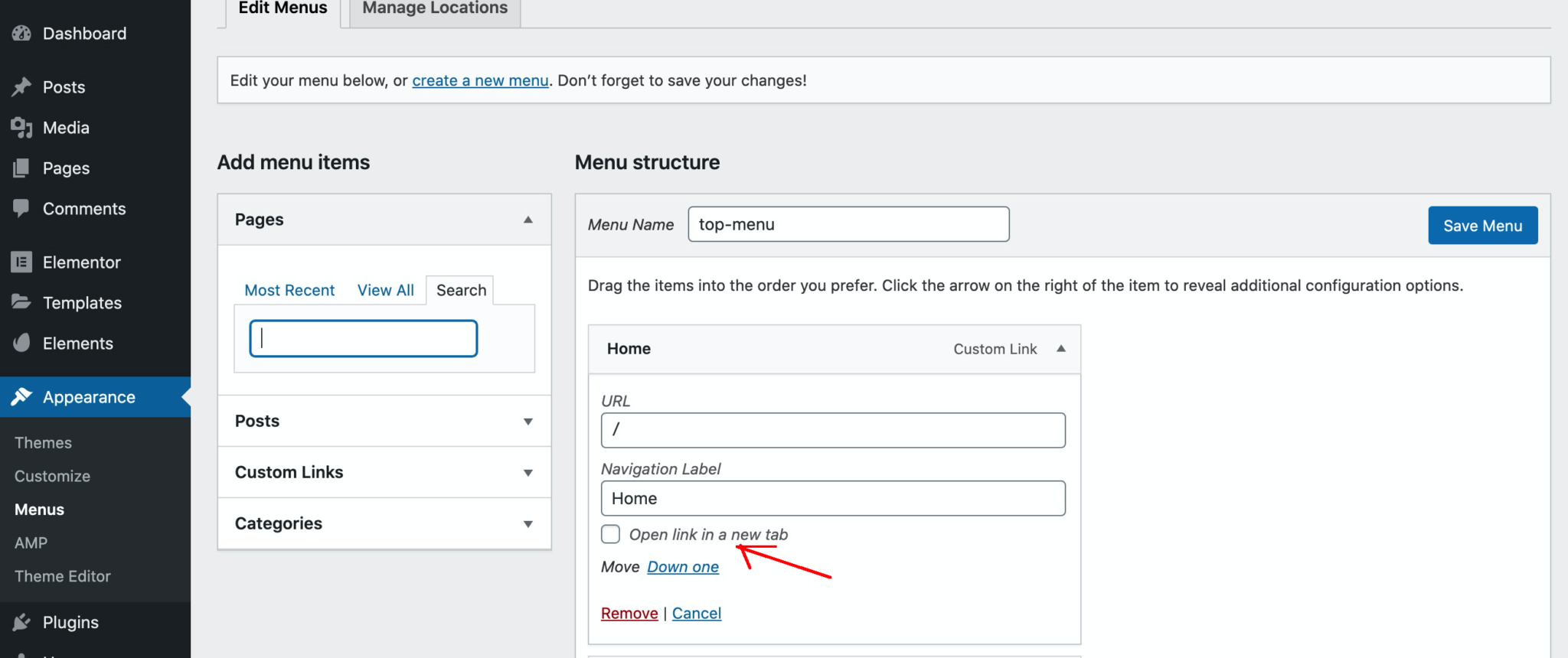 How To make specific WordPress Menu Open In A New Tab Or Window How To make specific WordPress Menu Open In A New Tab Or Window